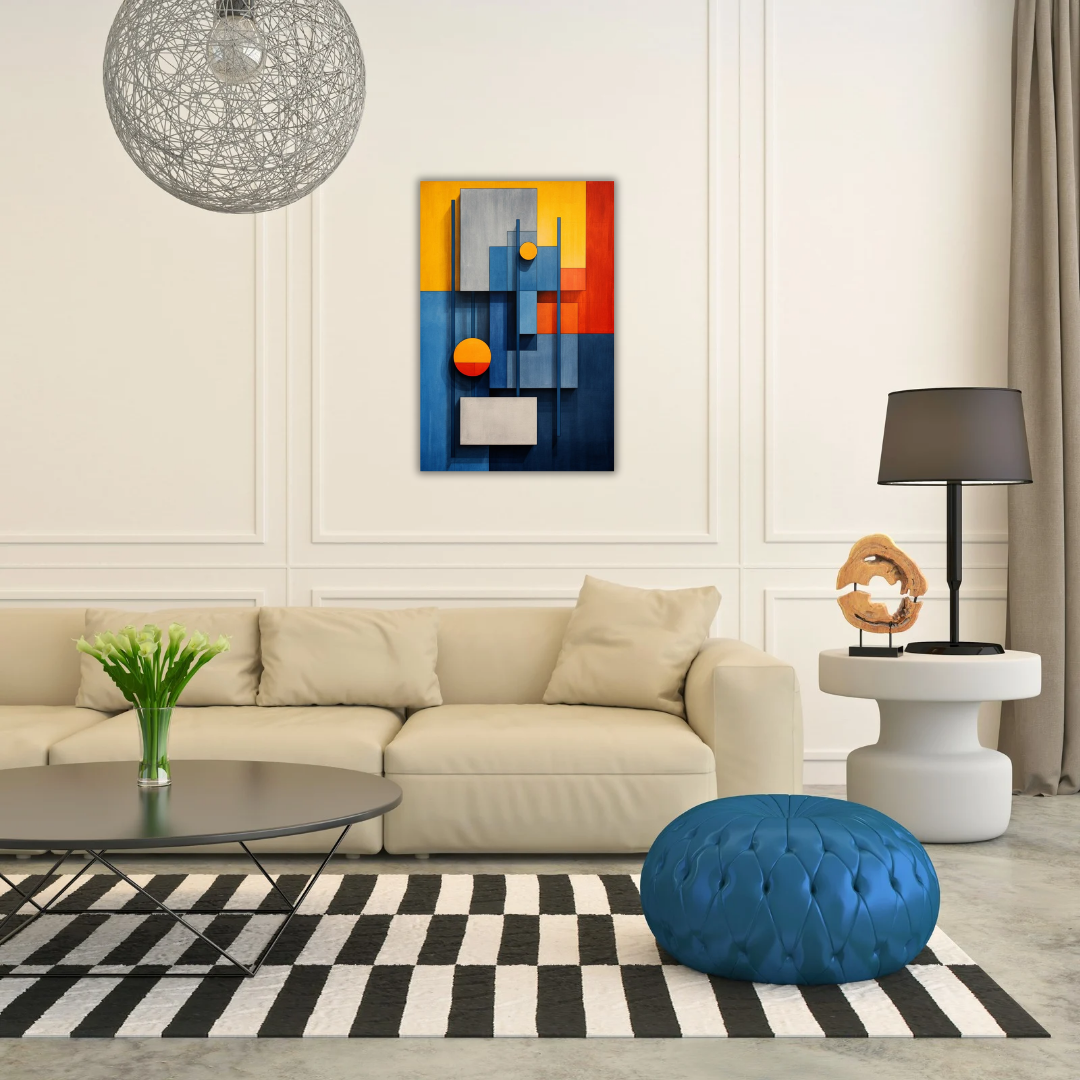 Tableau Abstrait Géométrique – Decorluxe