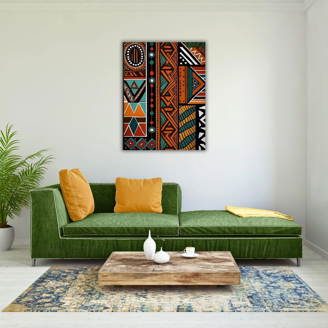 Tableau décoratif marocain aux motif berbères – Decorluxe